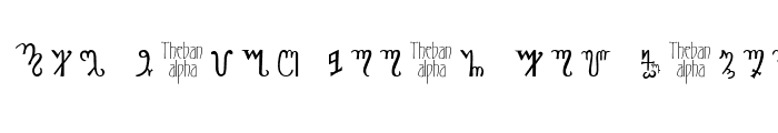 Theban Alphabet Regular : Download For Free, View Sample Text, Rating ...